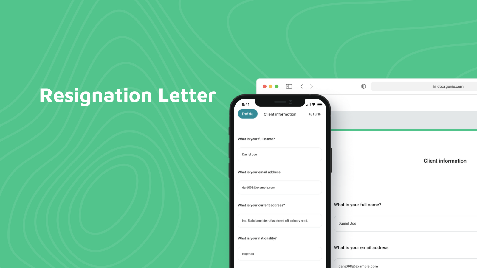 Free Resignation Letter Templates - DocsGenie