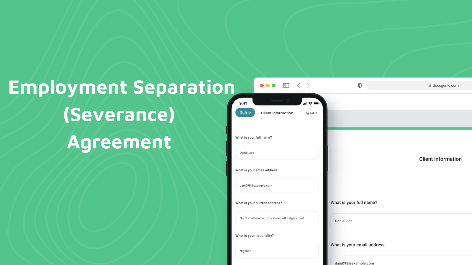 Free Employment Separation (Severance) Agreement Template - DocsGenie