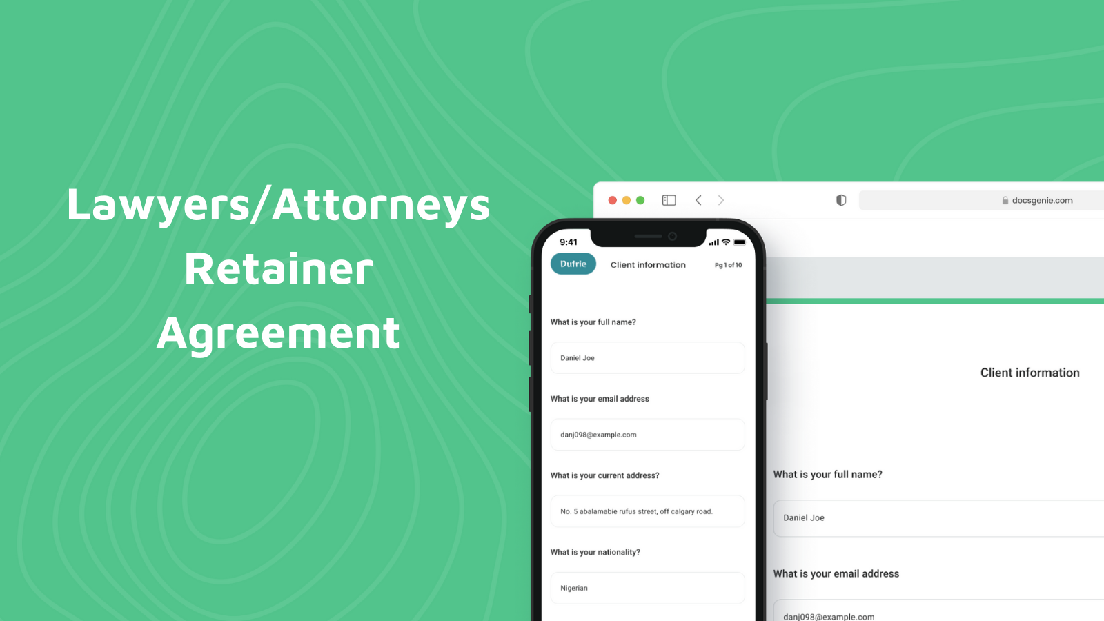 Free Lawyer/Attorney Retainer Agreement Template - DocsGenie