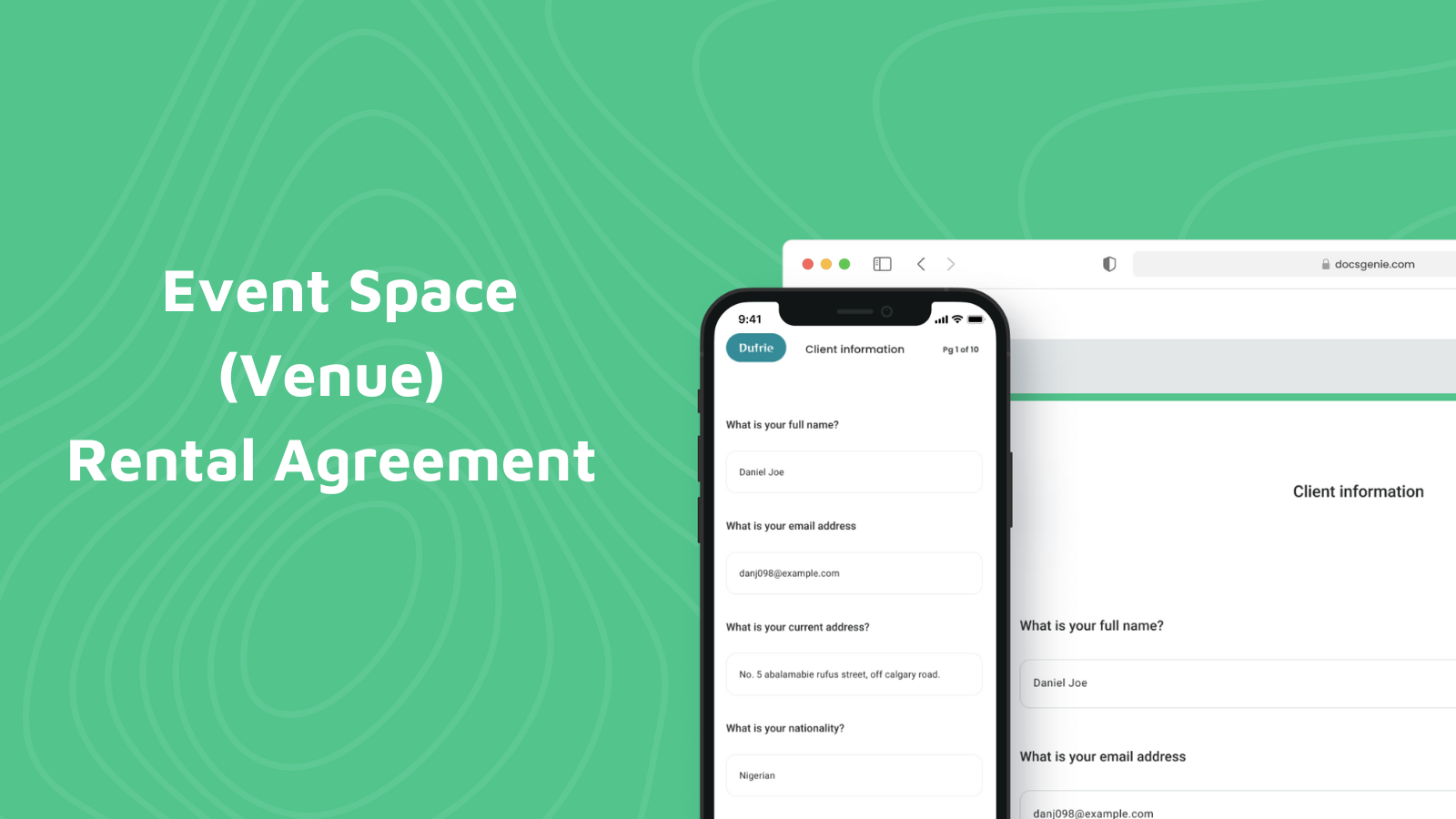 Free Event Space (Venue) Rental Agreement Template - DocsGenie